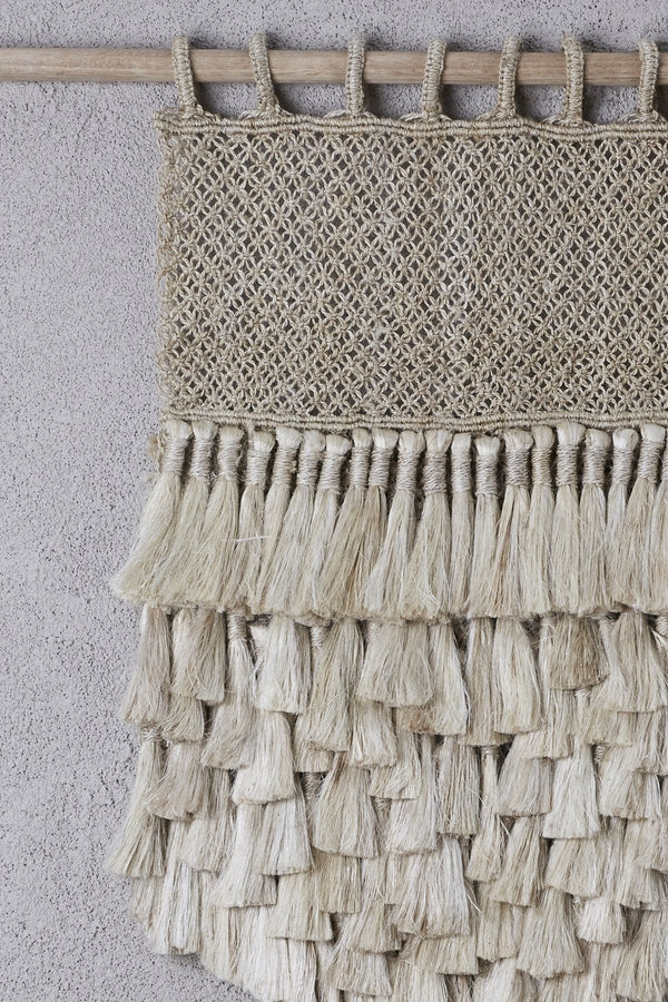 Tassel Wall Hanging - Natural - The Dharma Door Europe